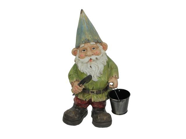 Click here for Garden Gnome Holding Bucket Home Garden Decor Resi... prices