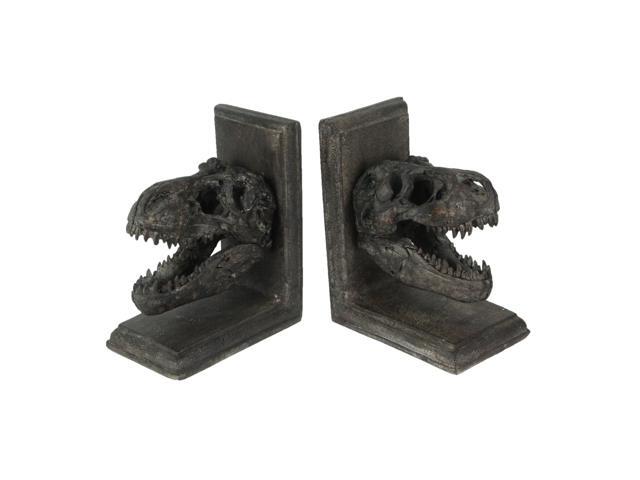 Click here for Pair of 6.5-Inch High Brown Resin Tyrannosaurus Re... prices