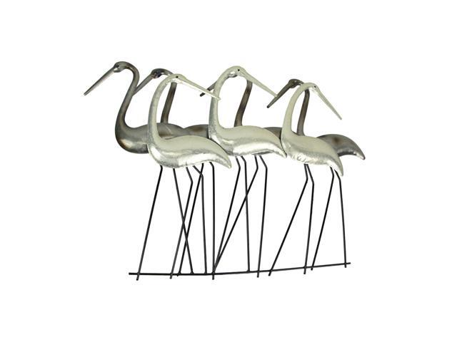 Click here for Metal Flock Of Coastal Birds Wall Art Sculpture Ha... prices