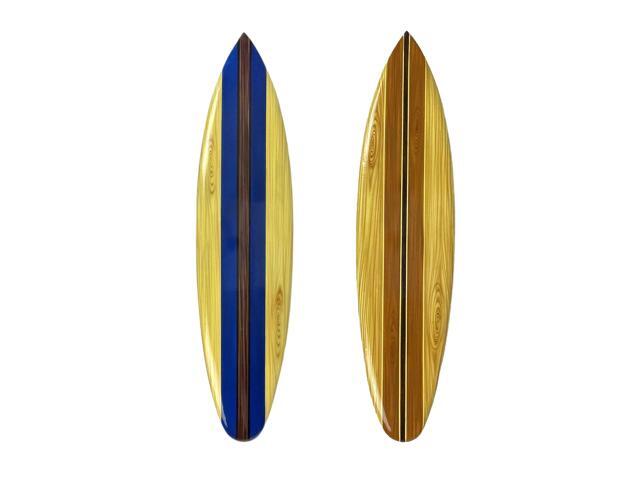 Click here for Set of 2 Hand Carved Wooden Striped Surfboard Wall... prices