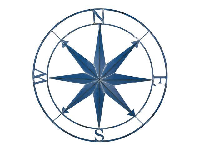 Click here for Aegean Blue Distressed Finish Large Metal Nautical... prices
