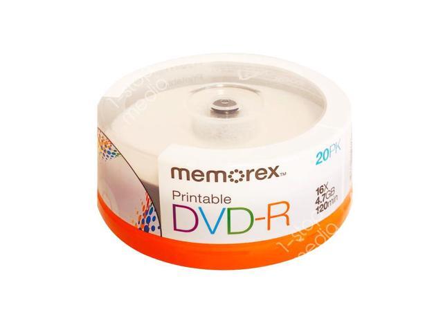 Click here for Memorex DVD-R 16x 4.7GB 20 Pack Spindle Printable prices