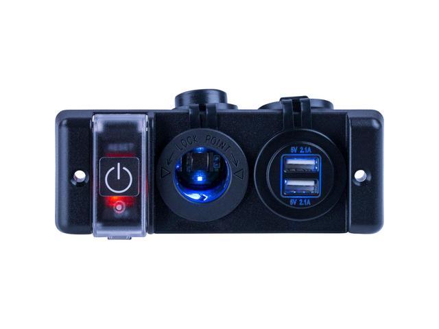 Click here for Sea-Dog Double USB & Power Socket Panel w/Breaker... prices