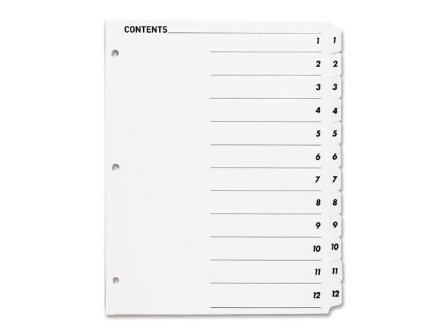 Click here for Sparco Quick Index Table Of Contents Divider prices