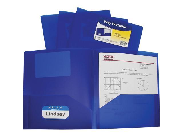 Click here for C-Line Products Two-Pocket Heavyweight Poly Portfo... prices