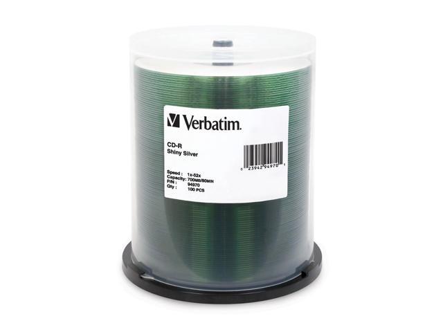 Click here for Verbatim CD-R 700MB 52X Shiny Silver Silk Screen P... prices