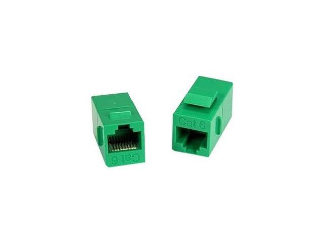 Click here for Unirise Cat6 RJ45 Keystone In-line Coupler  Green prices