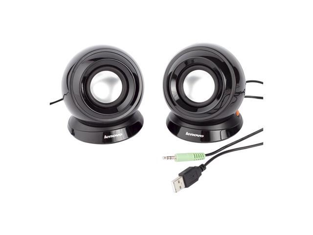 Lenovo M0520 Computer Speakers - Black - White