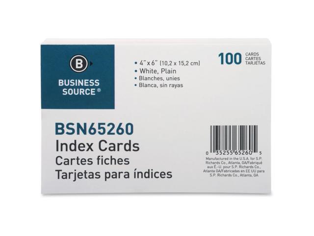 Click here for Business Source Plain Index Card prices