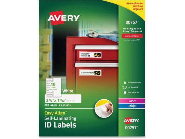 Click here for Avery Easy Align Self-Laminating ID Labels prices