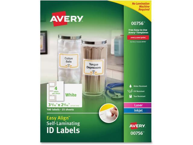 Click here for Avery Easy Align Self-Laminating ID Labels prices