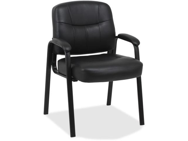 Click here for Lorell Guest Chair 26x28x35-1/2 Black Leather 6012... prices