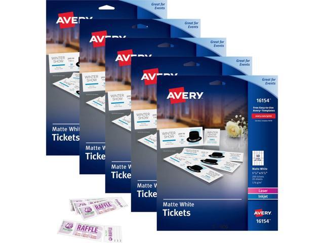 Click here for Avery Printable Tickets with Tear-Away Stubs prices