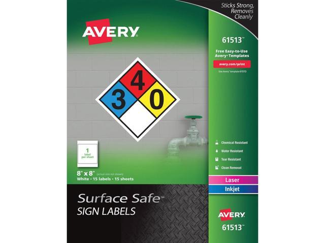 Click here for Avery Surface Safe Sign Labels prices