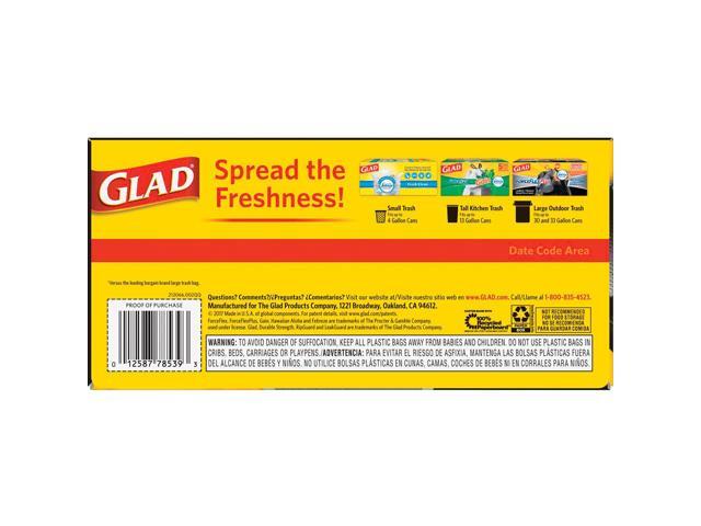 Click here for Glad 30-gal ForceFlexPlus Drawstring Bags prices