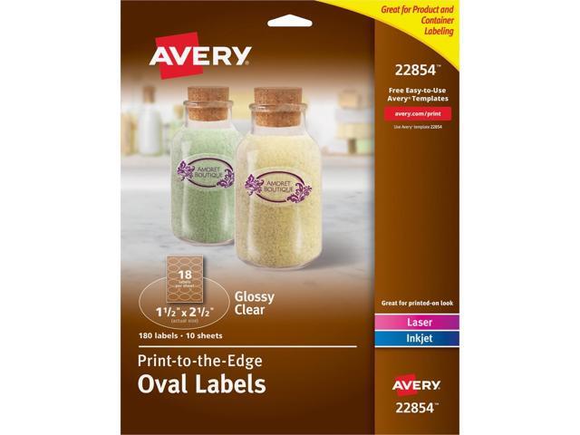 Click here for Avery Easy Peel Glossy Clear Labels prices