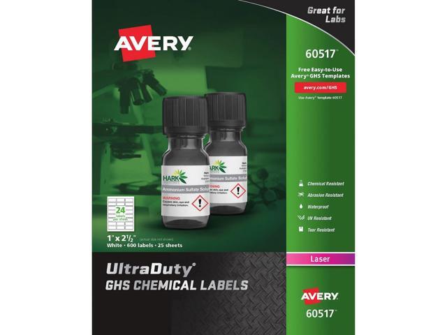 Click here for Avery UltraDuty GHS Chemical Labels prices