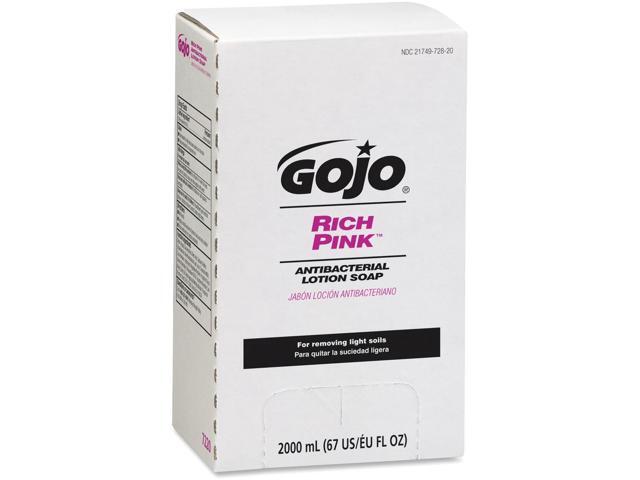 Click here for Gojo Rich Pink Antibacterial Lotion Soap Refill prices