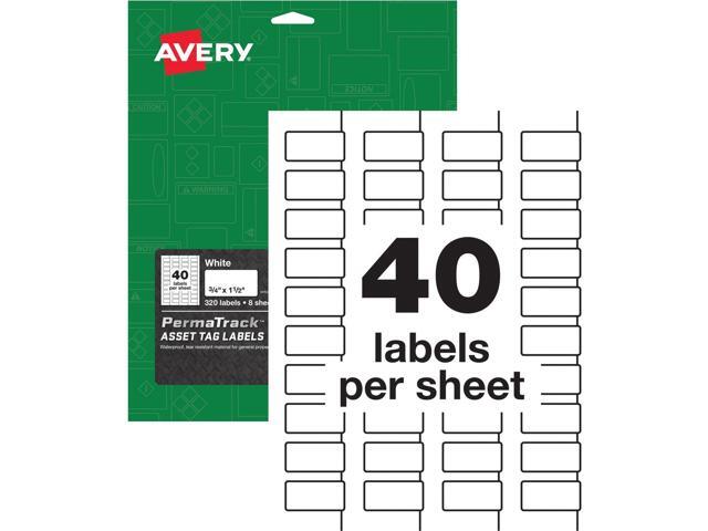Click here for Avery PermaTrack White Asset Tag Labels prices