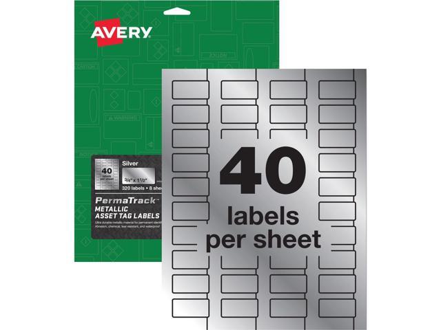 Click here for Avery PermaTrack Metallic Silver Asset Tag Labels prices