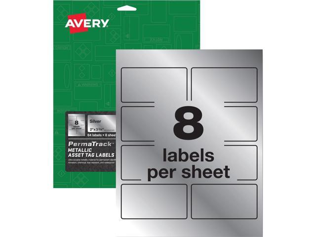 Click here for Avery PermaTrack Metallic Silver Asset Tag Labels prices