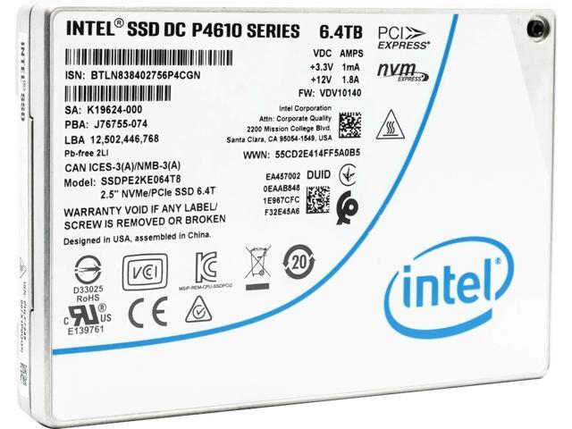 Click here for Intel DC P4610 1.6TB PCIe 3.1 x4 NVMe U.2 2.5 Ente... prices