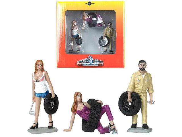Click here for Val  Meg and Gary Tire Brigade 3 piece Figurine Se... prices