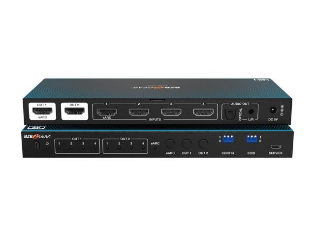 Click here for BZBGEAR 4x2 8K UHD HDMI 2.1 Matrix Switcher with A... prices