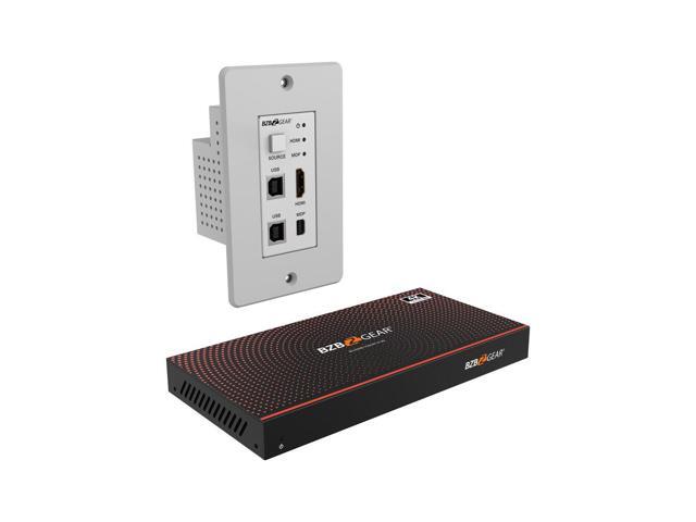 Click here for BZBGEAR 4K UHD 18Gbps HDBaseT HDMI/MDP/KVM Wall Pl... prices