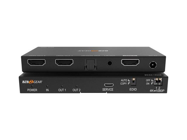 Click here for BZBGEAR 1x2 4K UHD HDMI Splitter with Downscaler w... prices