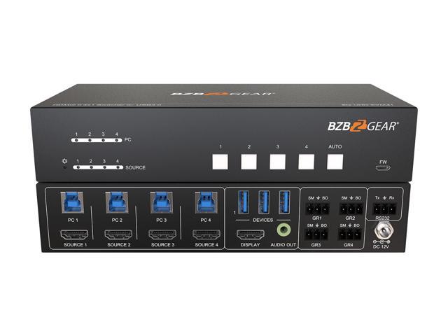 Click here for BZBGEAR 4-Port 4K UHD KVM and Conference Room Swit... prices