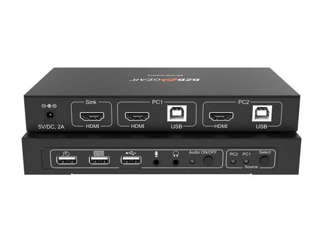 Click here for BZBGEAR 2x1 4K UHD KVM Switcher with USB2.0 Ports... prices