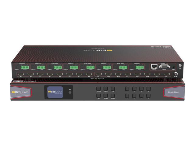 Click here for BZBGEAR 8x8 4K UHD HDMI 2.0 Matrix Switcher with A... prices