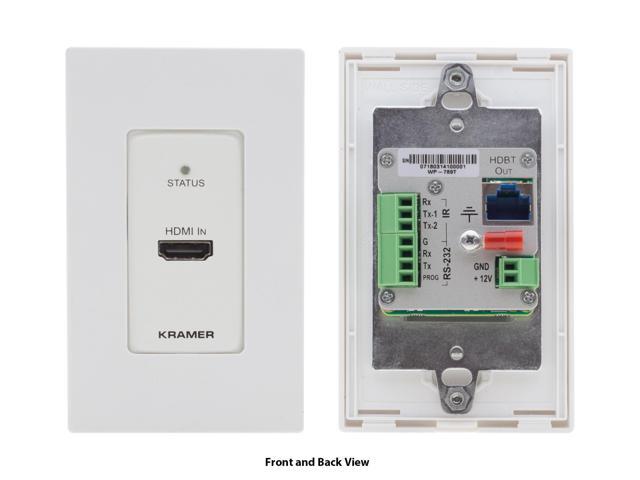 Click here for Kramer WP-789T(W/B) 4K60 HDMI/HDBaseT Wall-Plate E... prices