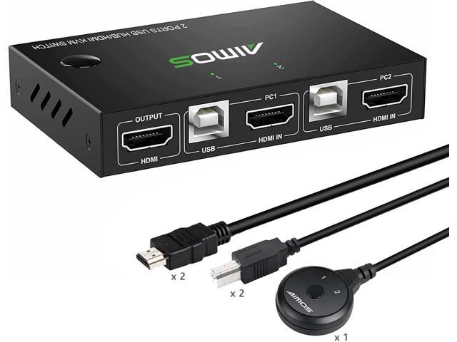 Click here for KVM Switch HDMI 2 Port Box  AIMOS USB and HDMI Swi... prices
