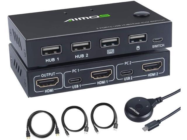 Click here for HDMI KVM Switch  2 Port KVM Switcher 4K@30HZ  For... prices