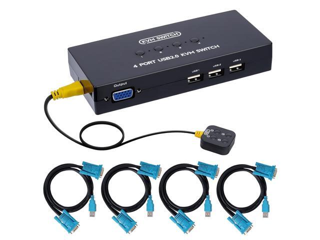 Click here for VGA KVM Switch 4 Port  USB VGA KVM Switcher for 4... prices