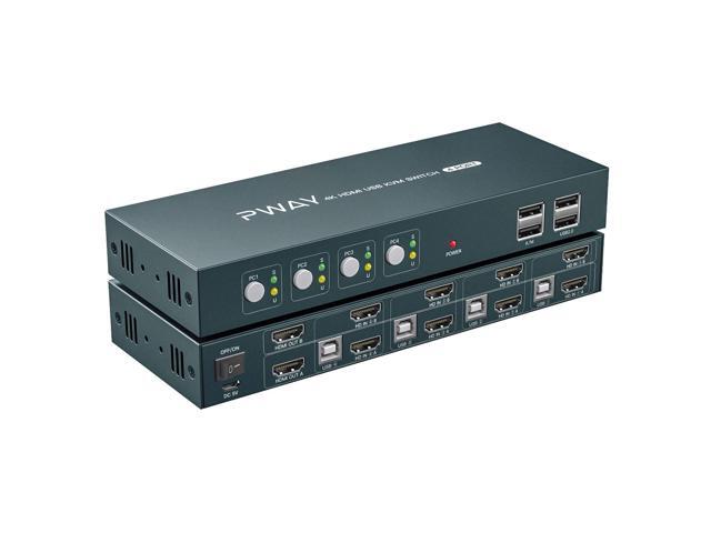 Click here for 4 Port KVM Switch HDMI Dual Monitor Extended Displ... prices