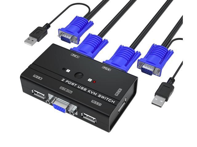 Click here for Yinker VGA KVM Switch  2 Port USB VGA KVM Switch w... prices