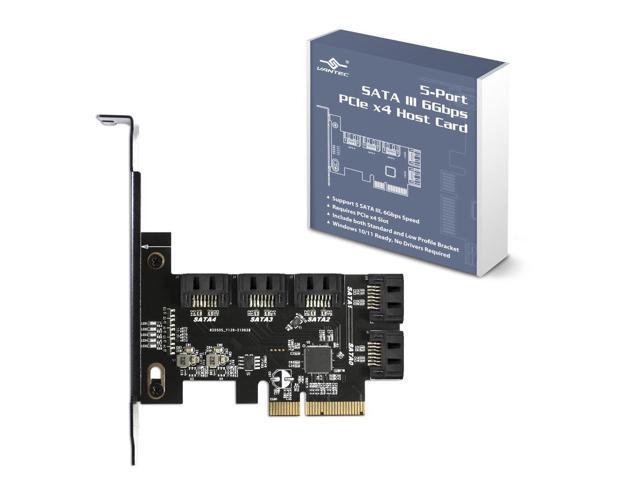 Click here for Vantec 5-Port SATA III 6Gbps PCIe x4 Host Card prices