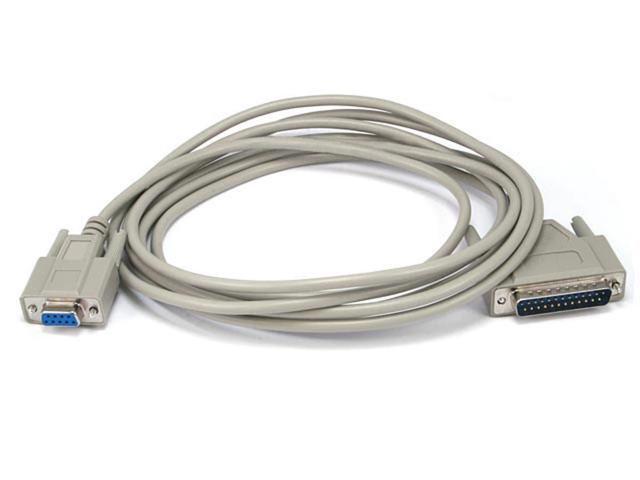 Click here for Monoprice 10ft AT Modem DB-9F/DB-25M Molded Cable prices