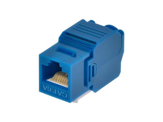 Click here for Monoprice Cat6A RJ45 Toolless 180-Degree Keystone... prices