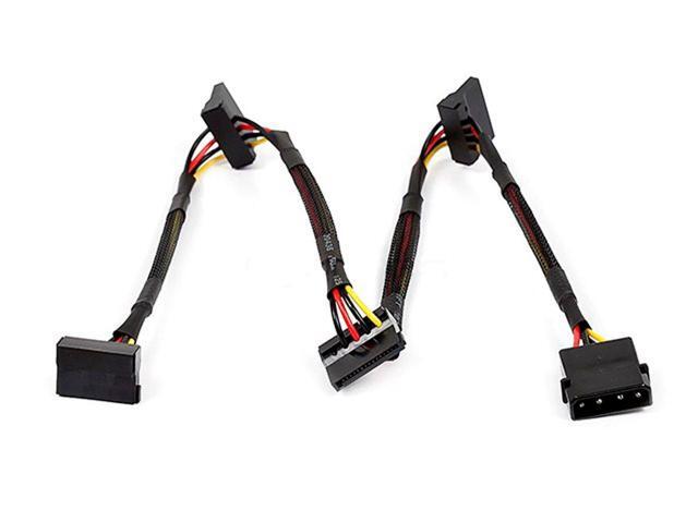 Click here for Monoprice 24-inch 4-pin MOLEX Male to 4x 15-pin SA... prices
