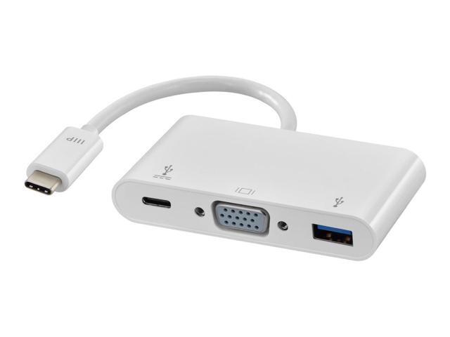 Click here for Monoprice USB-C VGA Multiport Adapter - White  Wit... prices