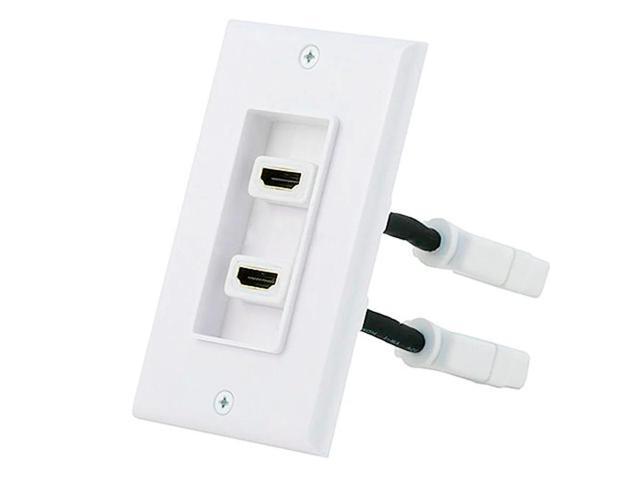 Click here for Monoprice 7332 Two-Piece Inset Wall Plate with 4 I... prices
