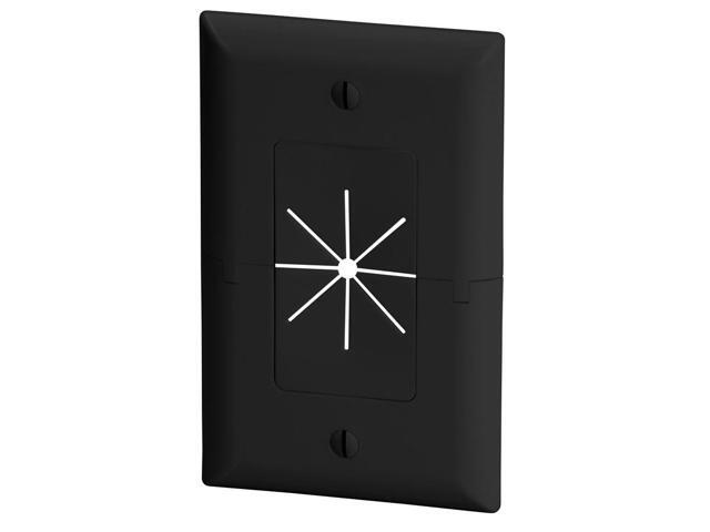 Click here for Monoprice Split Plate with Flexible Opening  Black prices