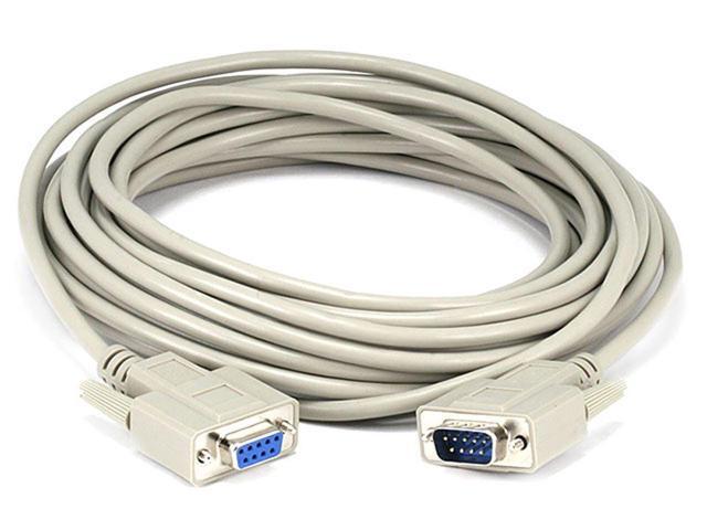 Click here for Monoprice 25ft Molded DB9 Male/Female Serial Cable prices