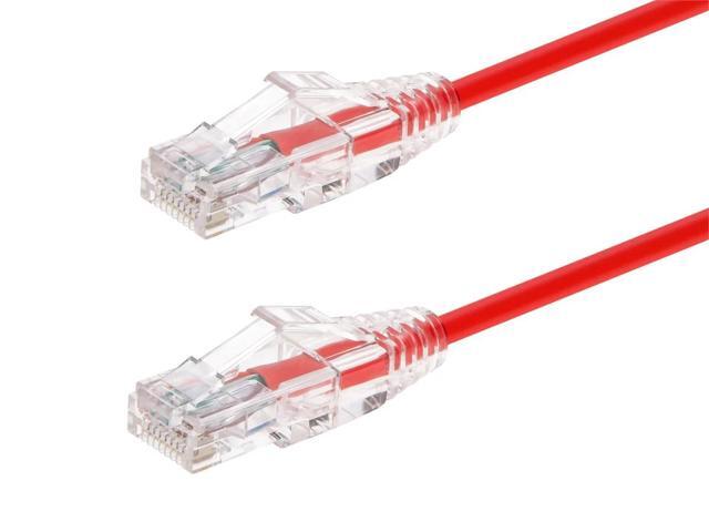 Click here for Monoprice Cat6 Ethernet Patch Cable - 2 feet - Red... prices