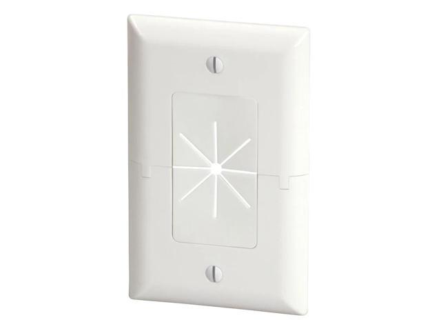 Click here for Monoprice Split Plate with Flexible Opening  White prices