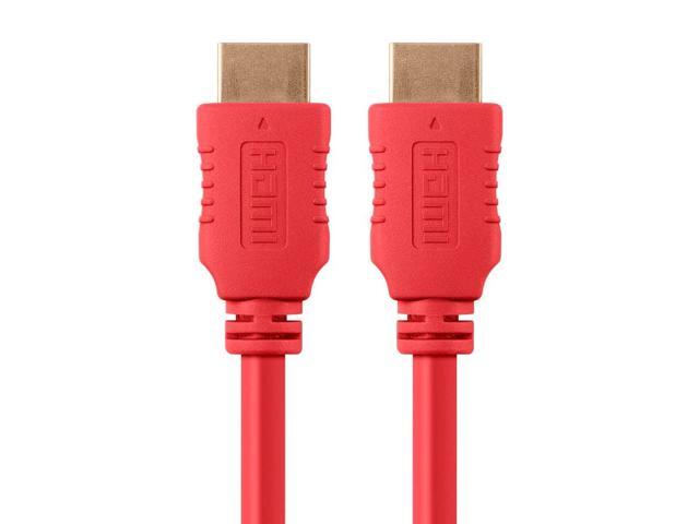 Click here for Monoprice HDMI High Speed Cable - 1.5 Feet - Red... prices